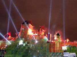 FALCON searchlights for Tomorrowland - Arts Outdoor Lighting Technology