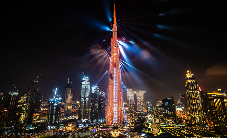 NYE & extension shows at Burj Khalifa - AO Creative